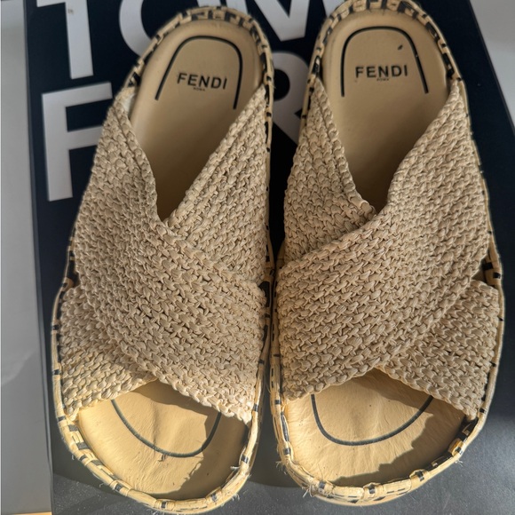 Fendi | Shoes | Fendi Fendigraphy Sandal Slide Sandals Size 8 Womens As ...